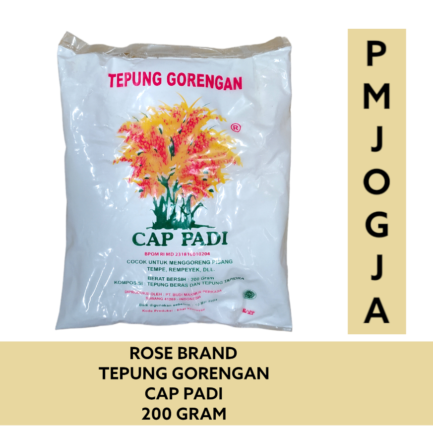 Rose brand - Cap Padi Fried Flour 200 Grams / Rice Flour / Fried flour ...