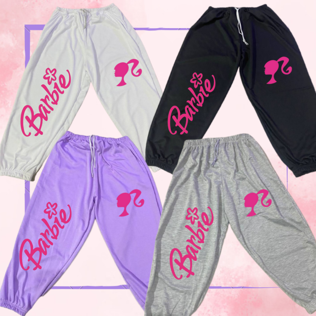 Clothing May - Barbie Berbi Flower Adult Jogger Pants, Thick Babyterry ...