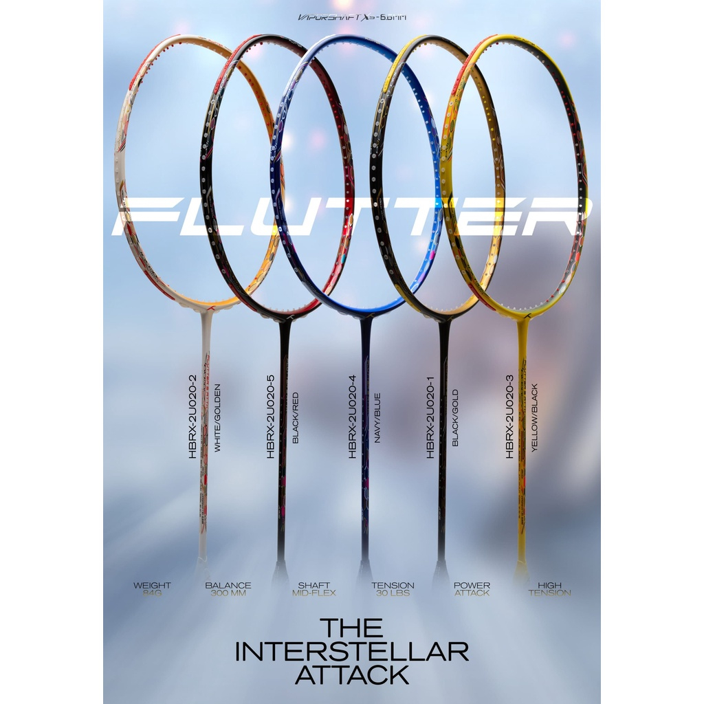 Hundred Flutter S Attack Badminton Racket | Shopee Malaysia