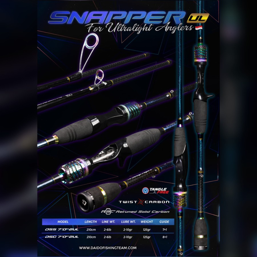 Ul Daido Snapper fishing rod 702/210cm Packing Paralon | Shopee Malaysia