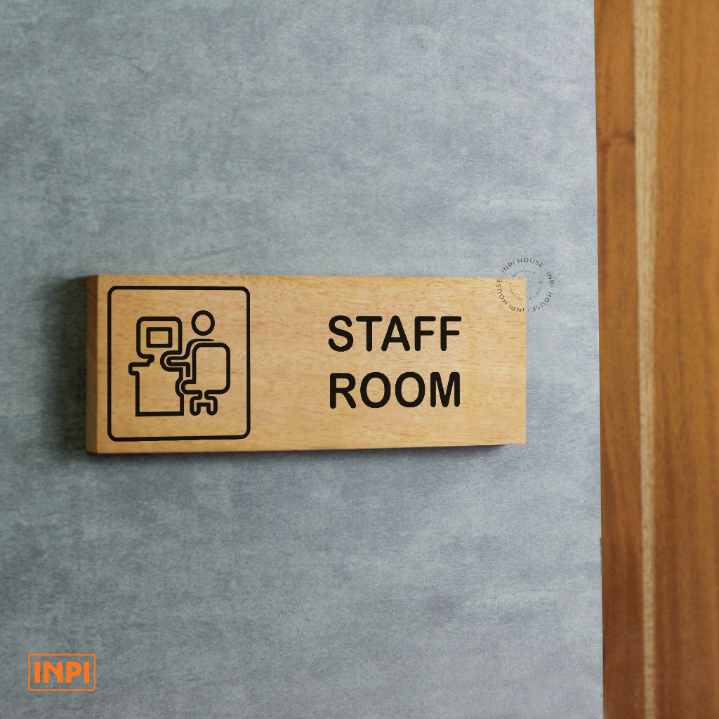 Staff room sign system - room sign board - room staff - wall sign ...