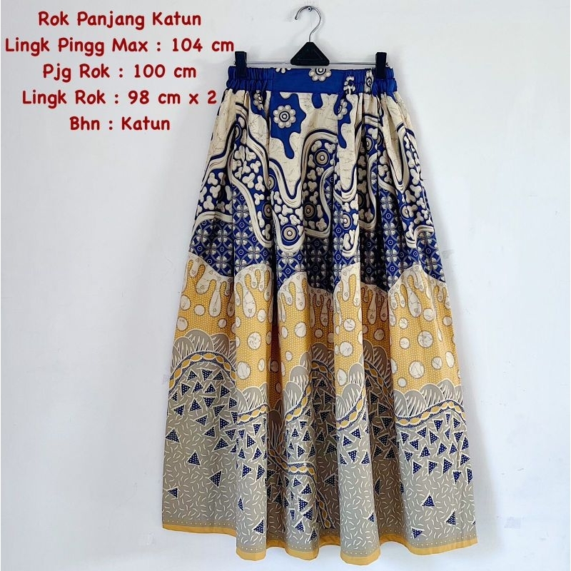 KATUN Batik Skirt KLOK MODEL Elastic Waist PREMIUM Cotton Material ...