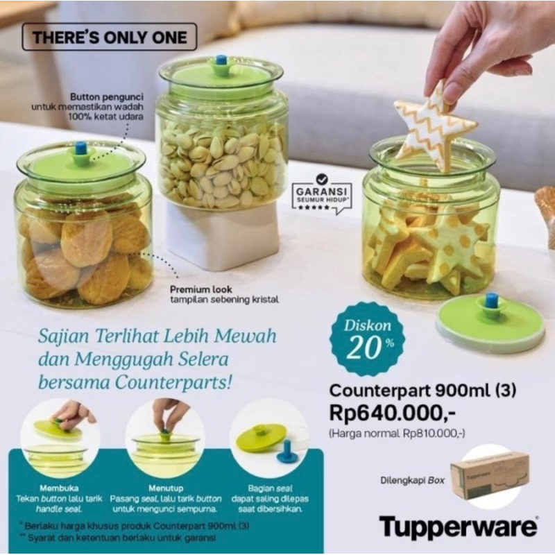 Cont original tupperware New (1Pcs) | Shopee Malaysia