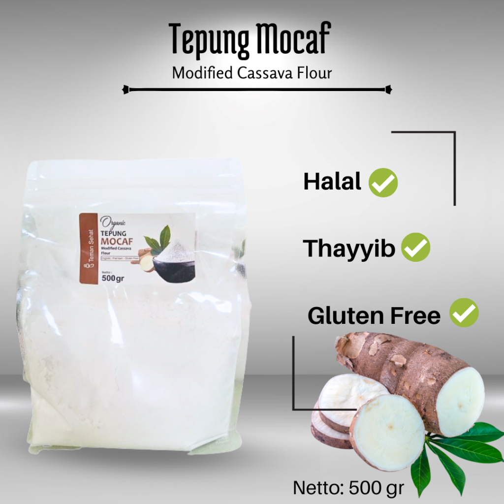 Mocaf Flour 500 gr, Gluten Free / Cassava Flour / Modified Cassava ...