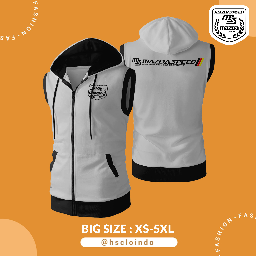 Mazda Speed Zipper VEST HOODIE Jacket Motorsport Development Drift ...