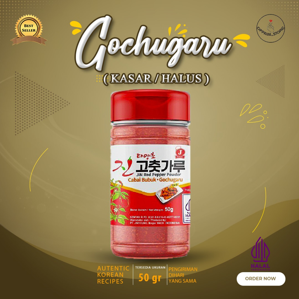 Gochugaru Halal Korean Chili Powder 50 Gr JIN Red Pepper | Shopee Malaysia