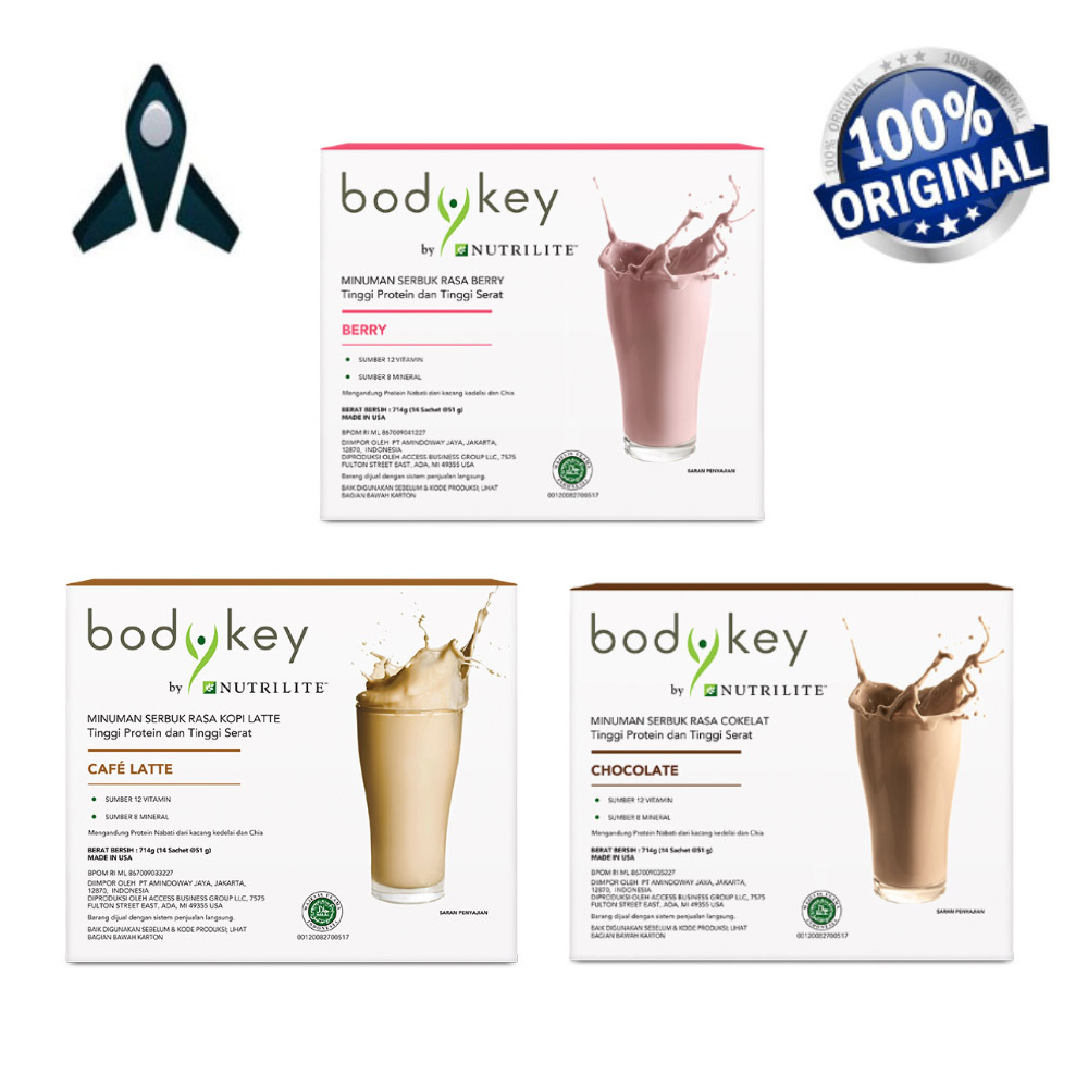 Nutrilite Bodykey Chocolate/Berry/Cafe Latte Chocolate Coffee Amway ...