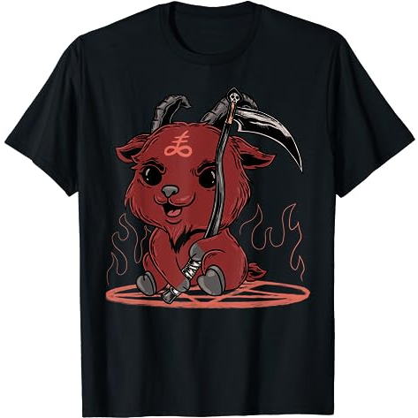 Kawaii Goth Satanic Baby Baphomet T-Shirt | Shopee Malaysia