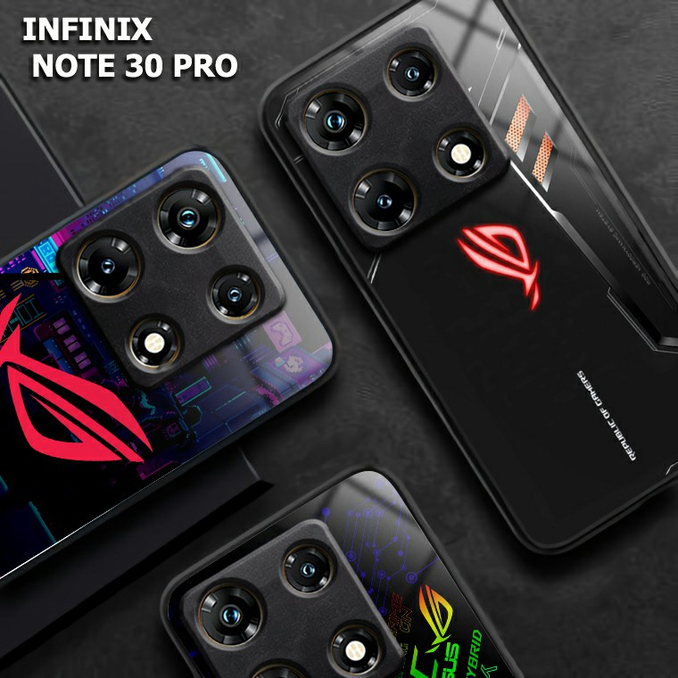 Softcase Glass Glass Infinix Note 30 Pro Motif ROG [E598] Case HP ...