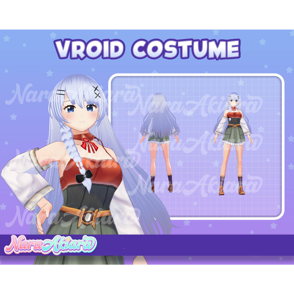 3D Vroid Costumes Designer Choices for Streaming Characters, Virtual ...