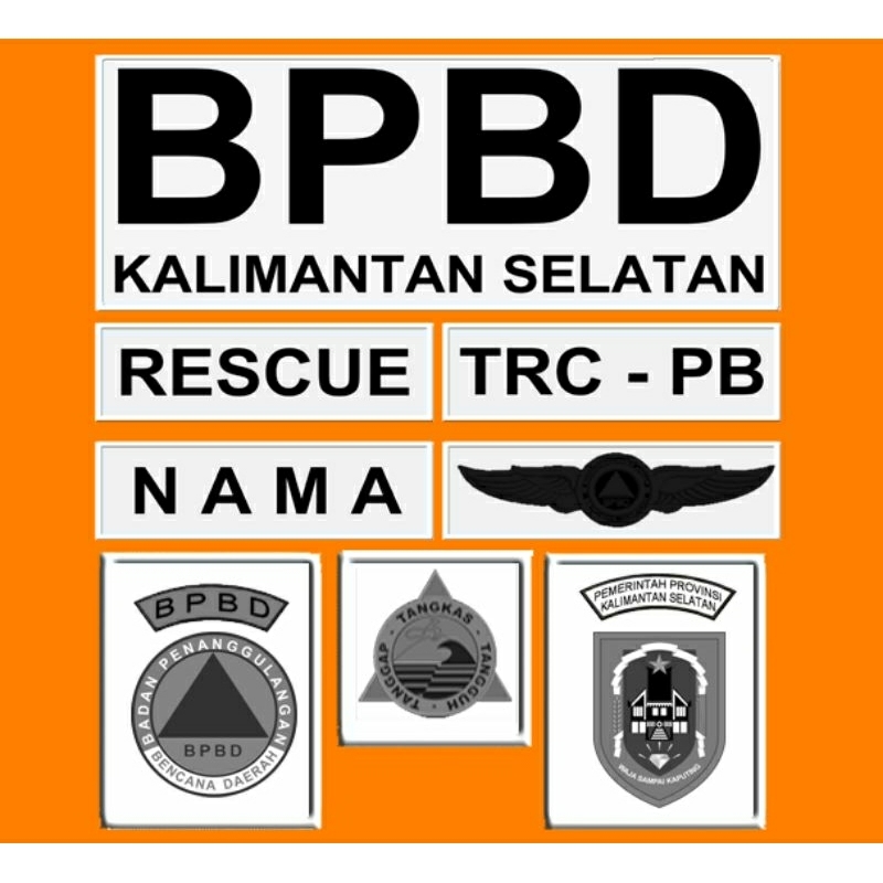 Embossed Embroidered BPBD SYMBOLS | Shopee Malaysia