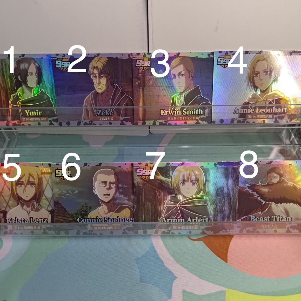 [OFFICIAL Licensed] Attack on Titan Card SSR Holo Original - Shingeki ...