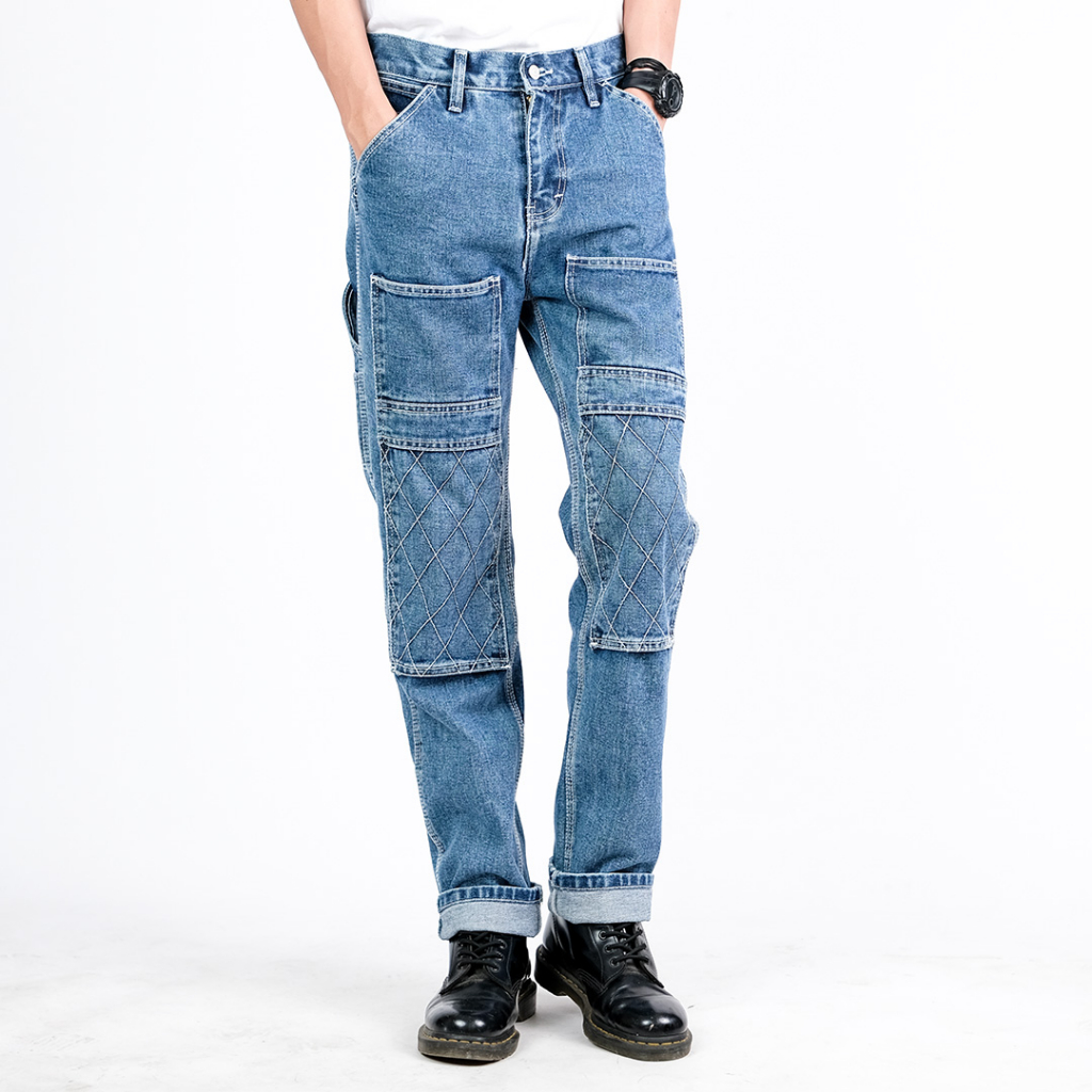 Bespoke Project - Carpenter denim double knee Jeans | Shopee Malaysia