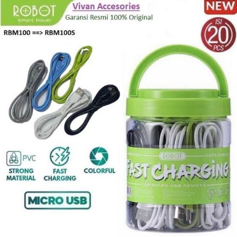 Micro usb robot Cable RBM100s Jar data Cable | Shopee Malaysia