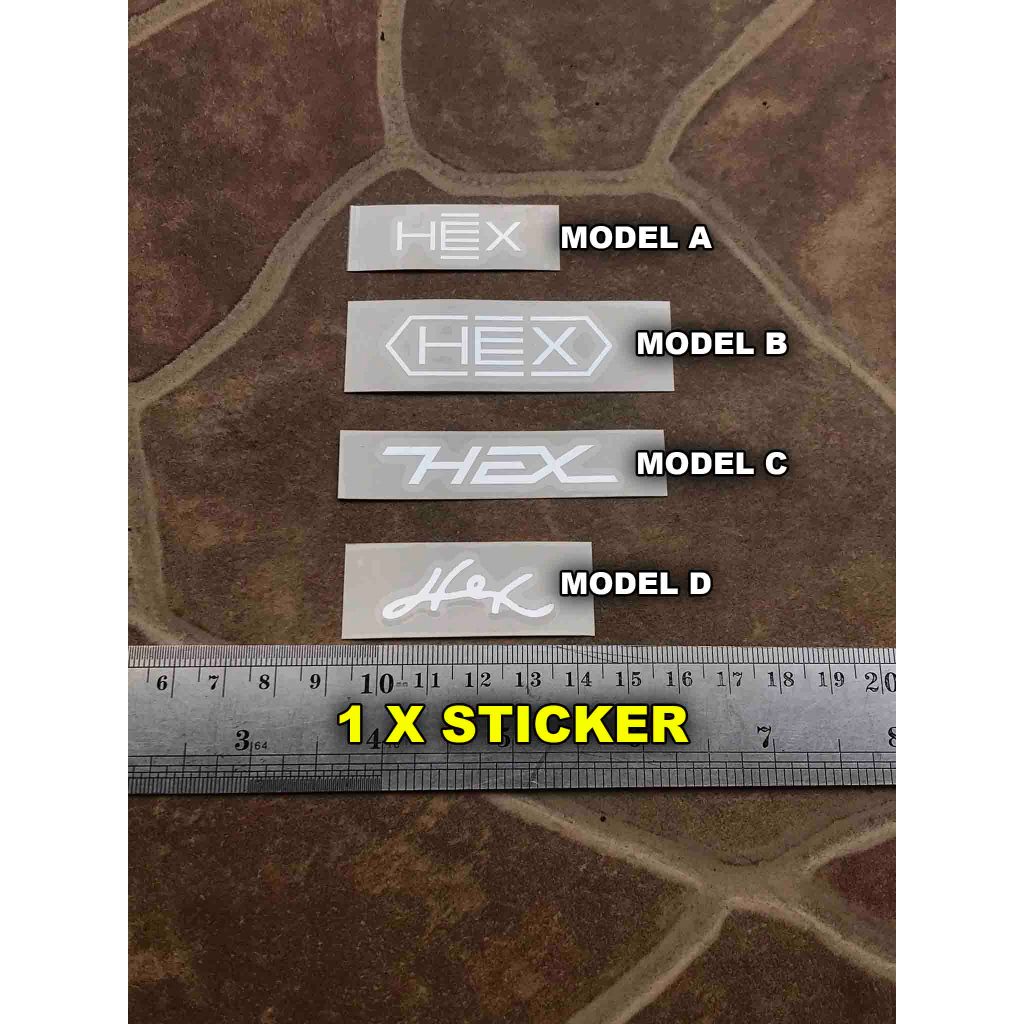 Hex Guitar Logo Sticker Headstock Classic Electric Acoustic Model Folk ...
