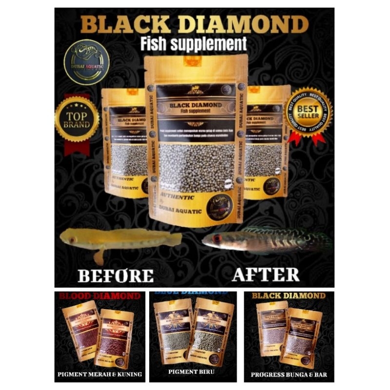 Pellet black diamond original dubai aquatic | Shopee Malaysia