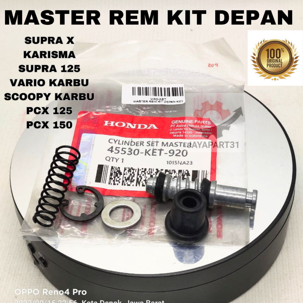 Brake MASTER KIT Front HONDA KARISMA, SUPRA X, SMASH, SUPRA 125, Old ...