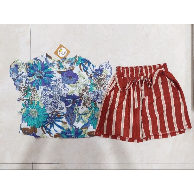 Junior Flower Culottes Set (JSKF) | Shopee Malaysia