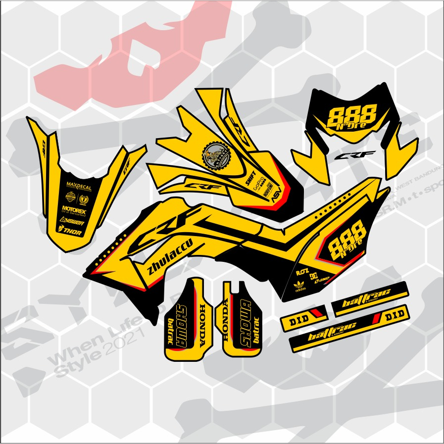 Decal/sticker dtracker/Gordon//CRF /KLX BF full body Etc (Change Color ...