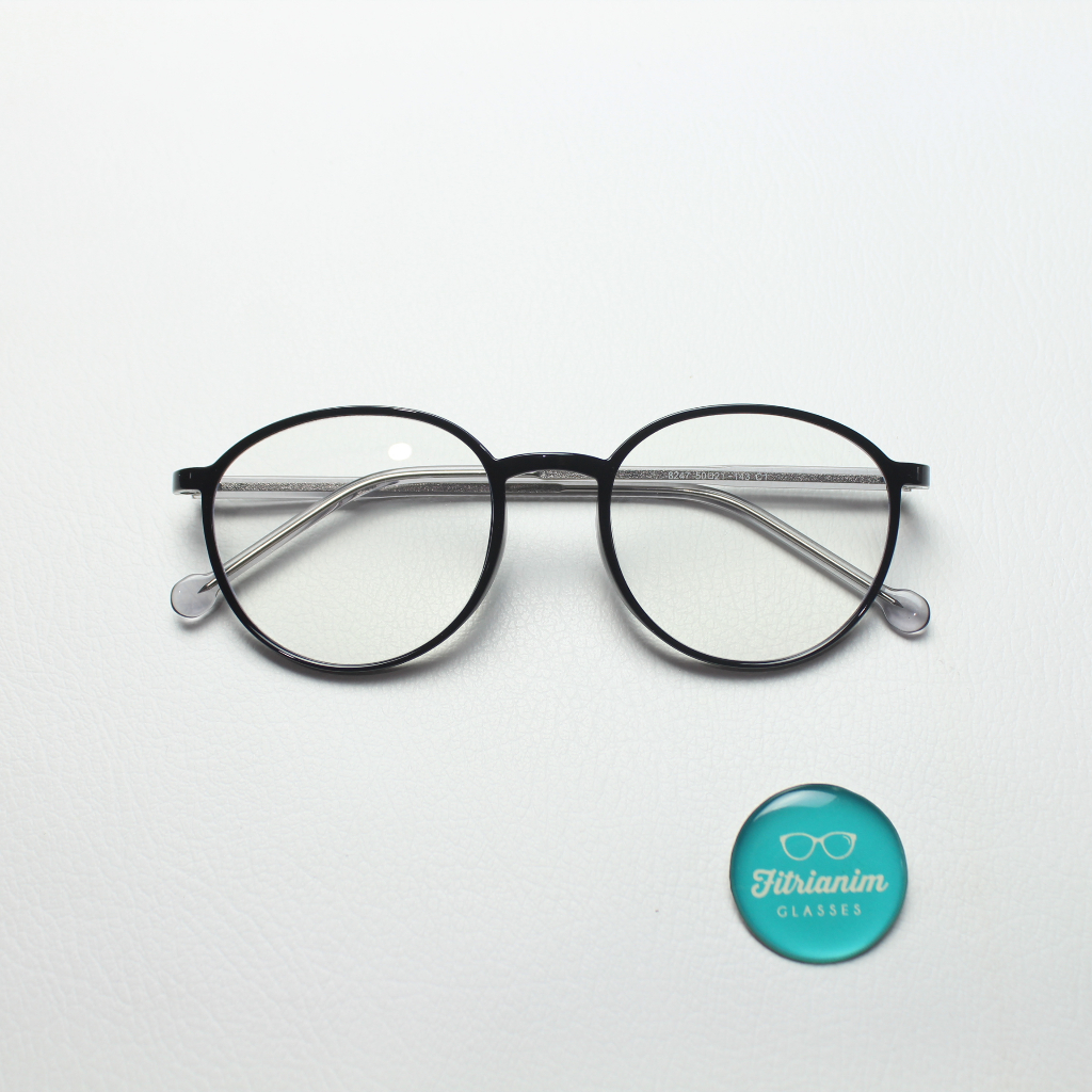 8247 Minus Round Glasses 025 Sd 1600 Standardthin Lens Purephotochromicblueray