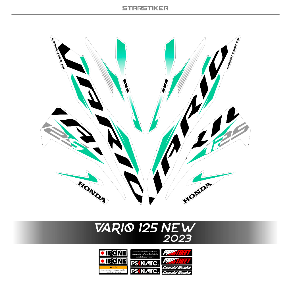 Striping HONDA VARIO 125 NEW MTF 22 / 2022 / 2023 / CBS - ISS / STRIPE ...