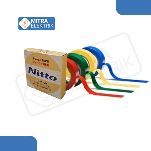 Original ELECTRIC NITTO ISOLATION TAPE COLOR PVC CABLE NITO 3/4" 20m ...