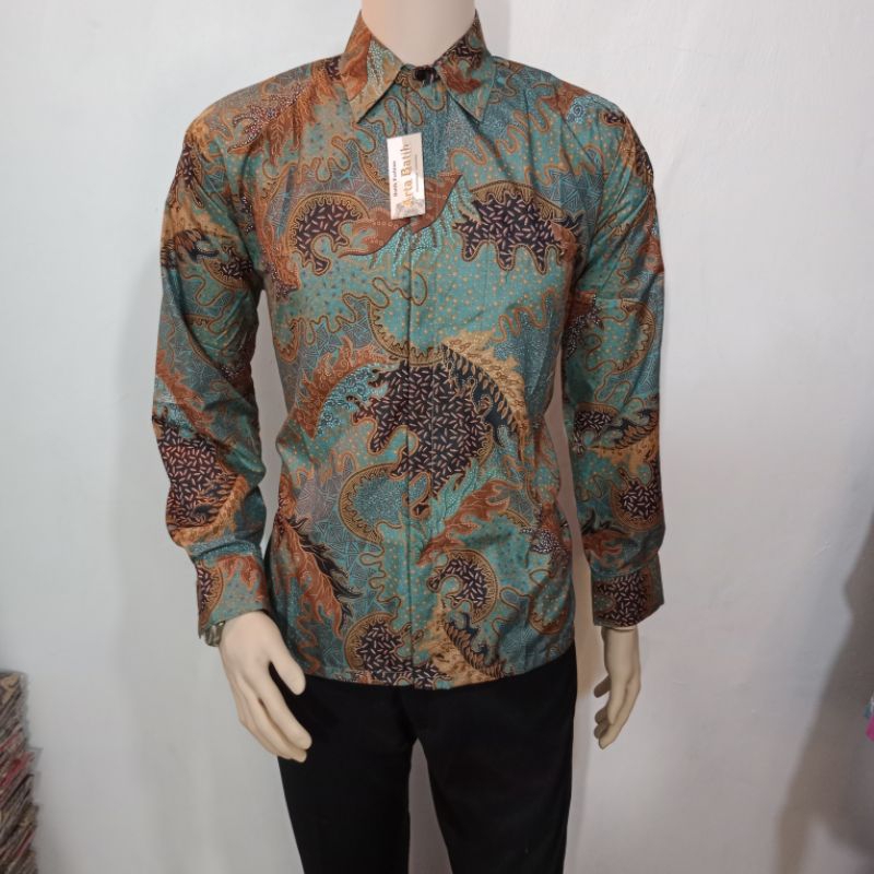 KEMEJA HIJAU Arta batik Shirt With sukkun motif l Office batik-UBUR ...