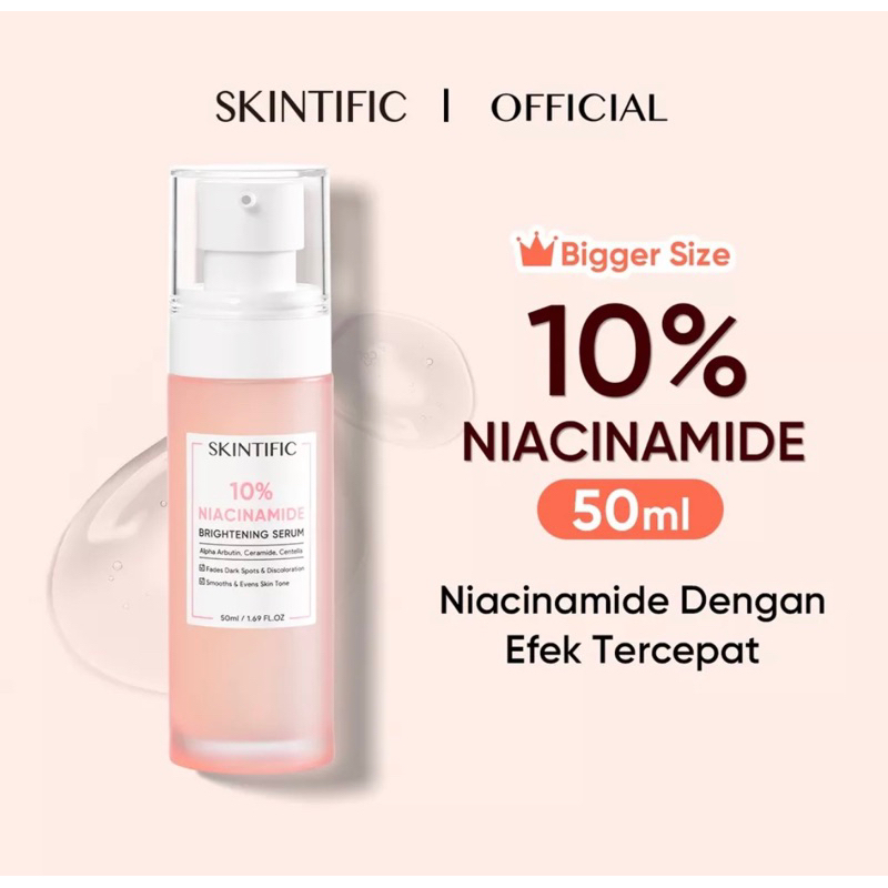 Skintific 10% NIACINAMIDE brightening serum 50 ML alpha arbutin ...