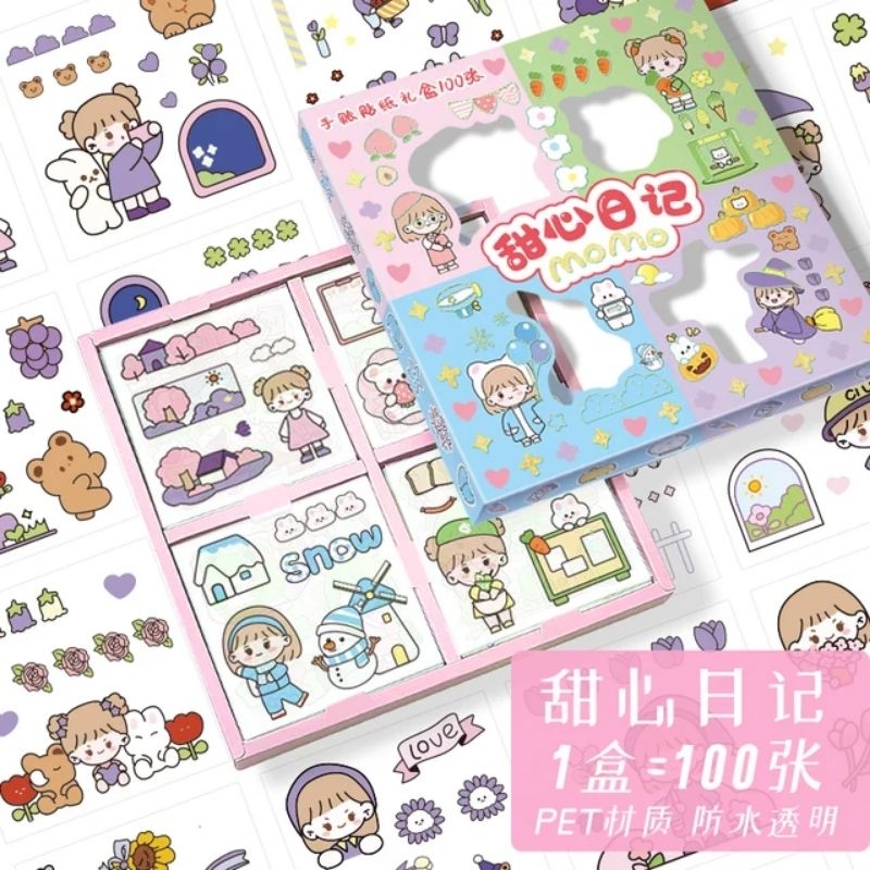 [PSS] Momo RAINBOW STICKERS CONTENTS 100 SHEETS - MOMO GOODTIME | Viral ...
