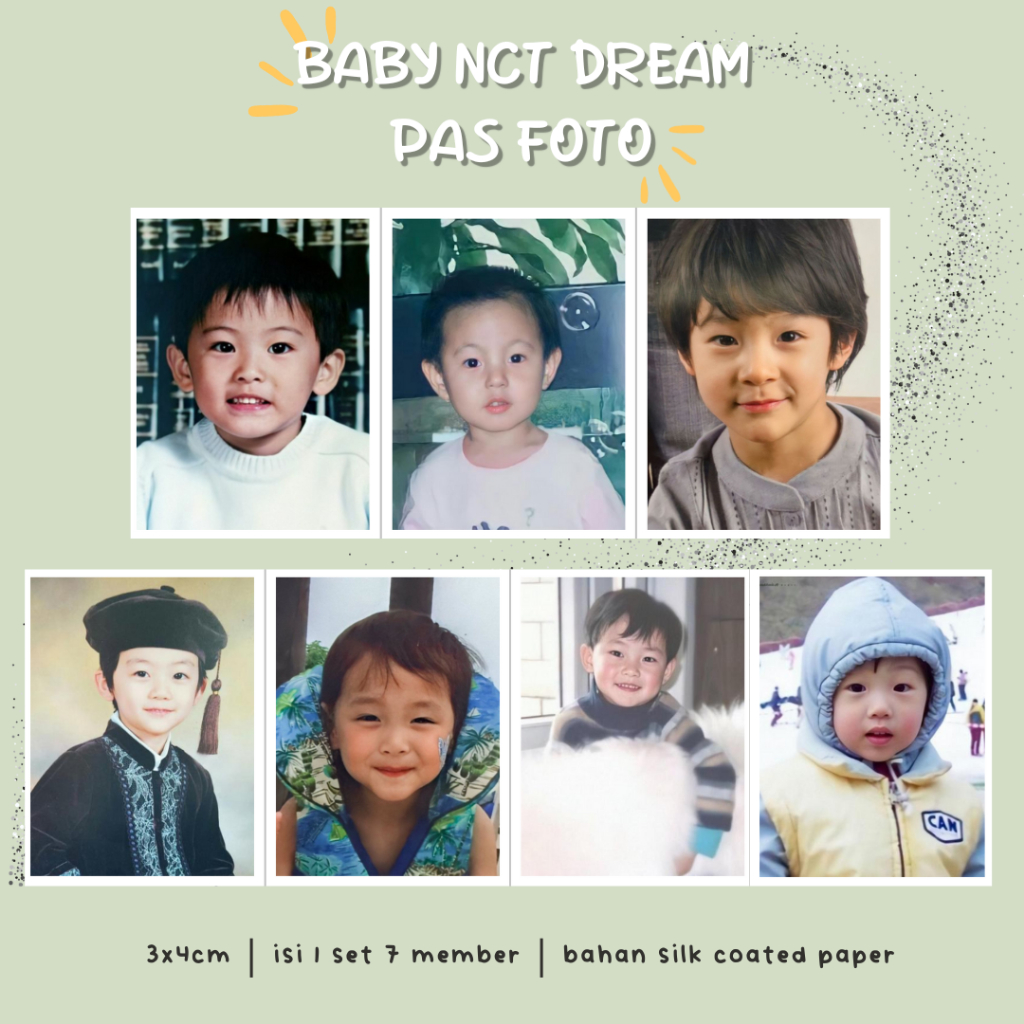 Pas FOTO BABY NCT NCT 127 NCT DREAM SEVENTEEN WAYV BTS ENHYPEN 1 SET ...