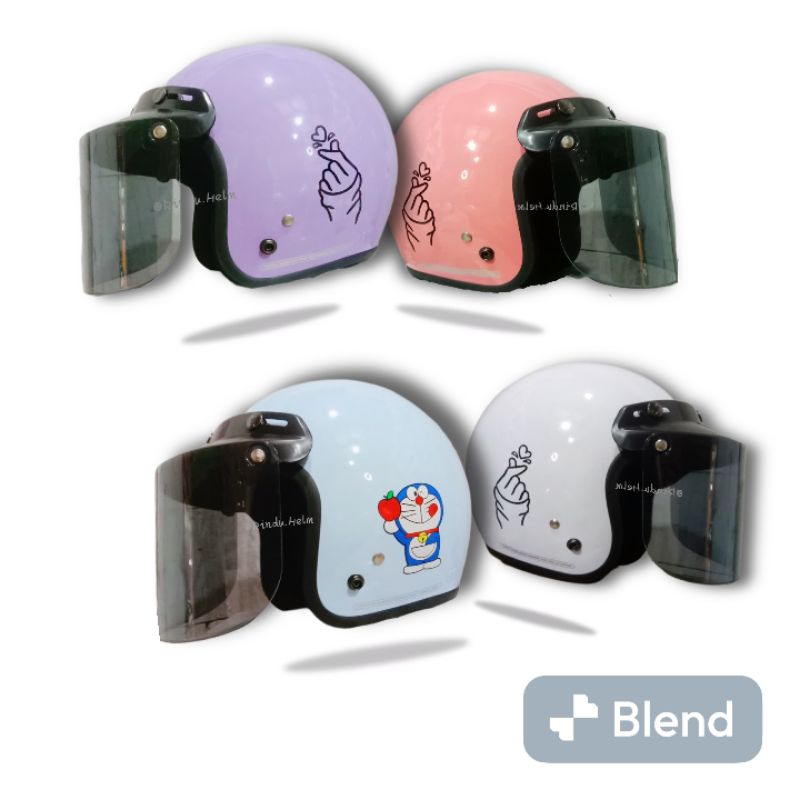 Doraemon Character retro bogo Helmet | Shopee Malaysia