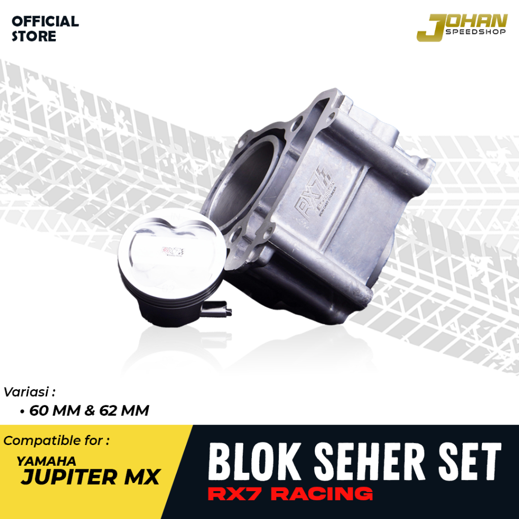 Block Piston Rx7 Racing Jupiter Mx R15 V2 Mx King Vixion Xabre 60mm ...