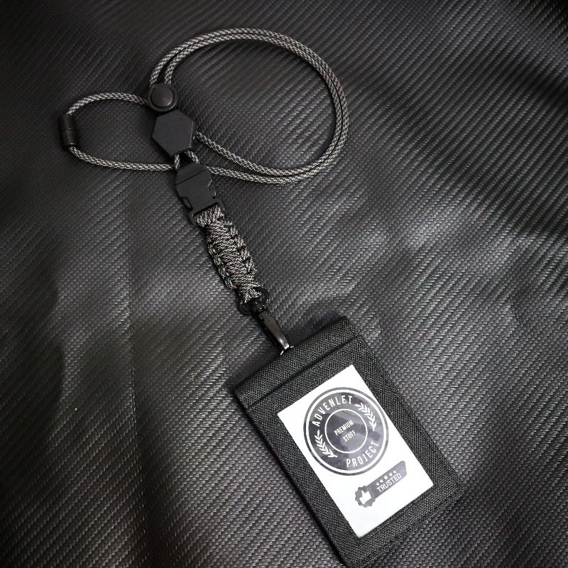 Id Card Lanyard Tactical Paracord Rope National Police Premium Iron ...
