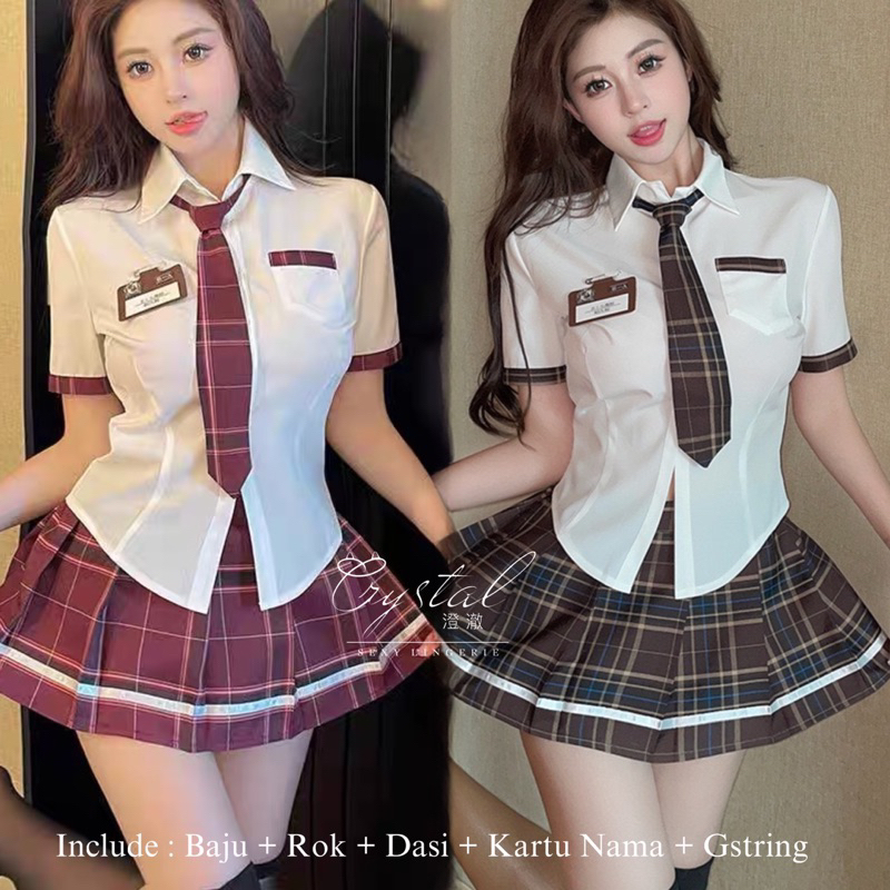 Crystal Lingerie Cosplay Student Women's Cosplay Clothes / Student ...