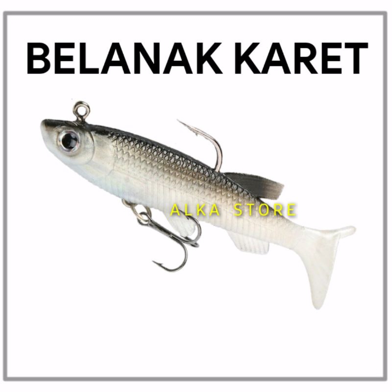 Rubber Mullet Fish Soft Lure Bait 8 cm 13 grams | Shopee Malaysia