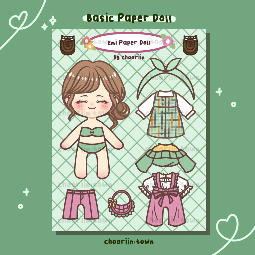 Female Basic Paper Doll] Old School Toys Disassembly BP - Paper Doll ...