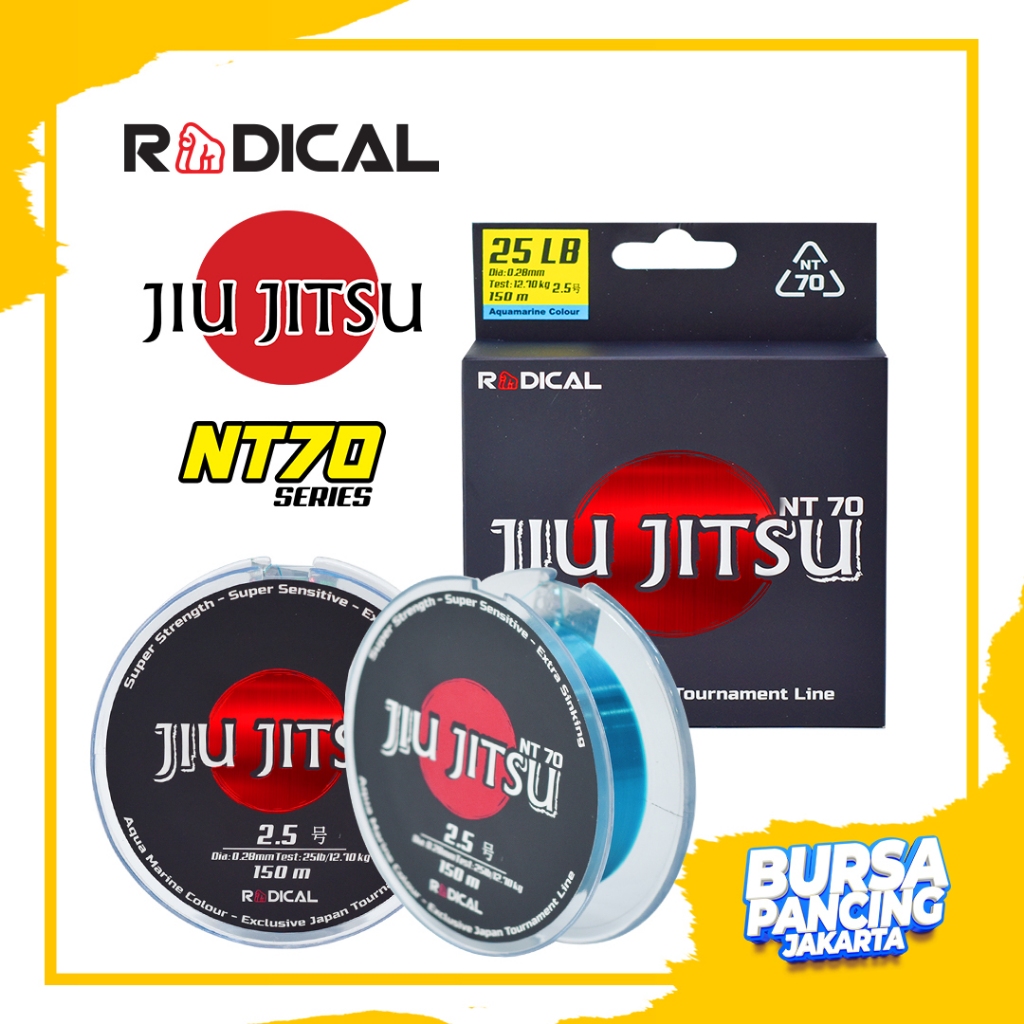 Radical JIU JITSU Fishing Line 150M Monofilament NT70 Fishing Line ...