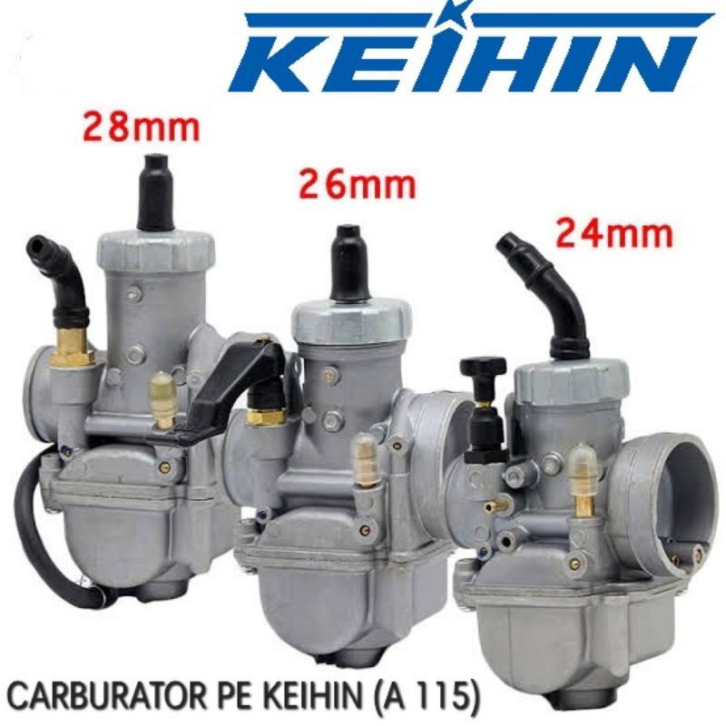 Keihin pe uk 24/26/28 motorbike carburetor, original imported universal ...