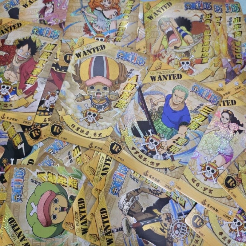 One Piece Wanted Holo Bulk Random Collection Card | Luffy Zoro Usopp ...