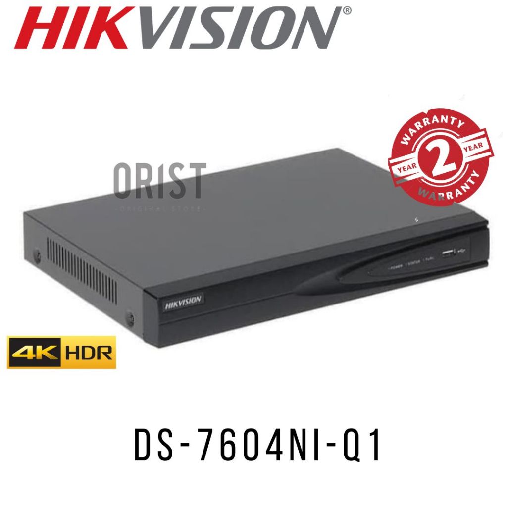 Hikvision NVR 4CH 4channel DS-7604NI-Q1 HD CCTV Camera 4K NVR | Shopee Malaysia