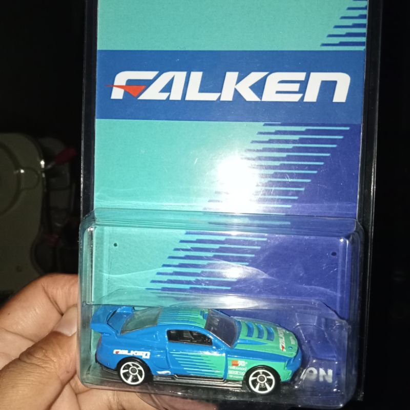Custom Card FALKEN 12 Ford Mustang Blue Free Protector Hw Hot Wheels ...