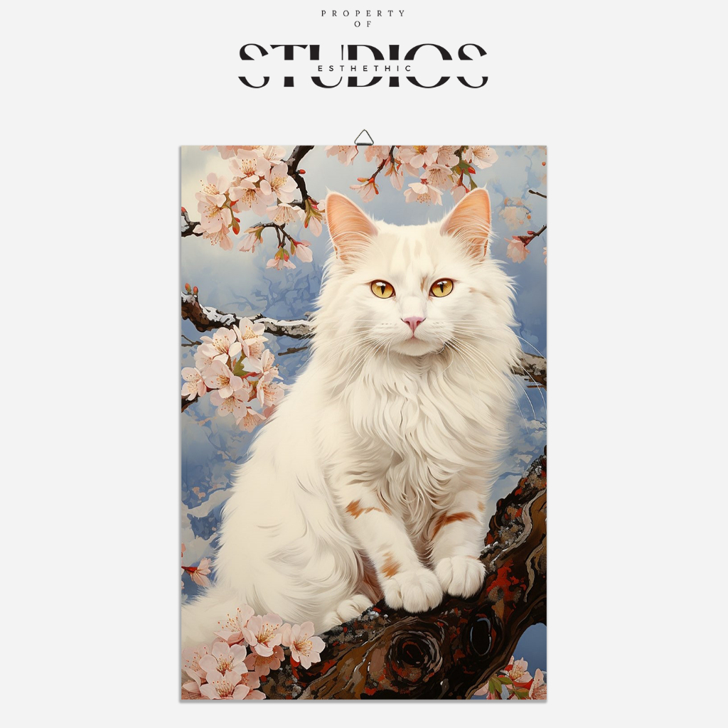 KAYU Cat07 WALL DECOR CUTE CAT KITTEN ART WORK PAINT ANIMALS ANIMALS ...