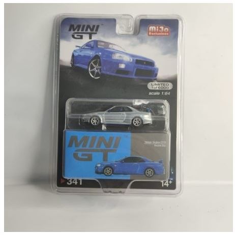 Minigt Diecast Car Nissan Skyline GTR R34 Mijo Exclusive Limited ...