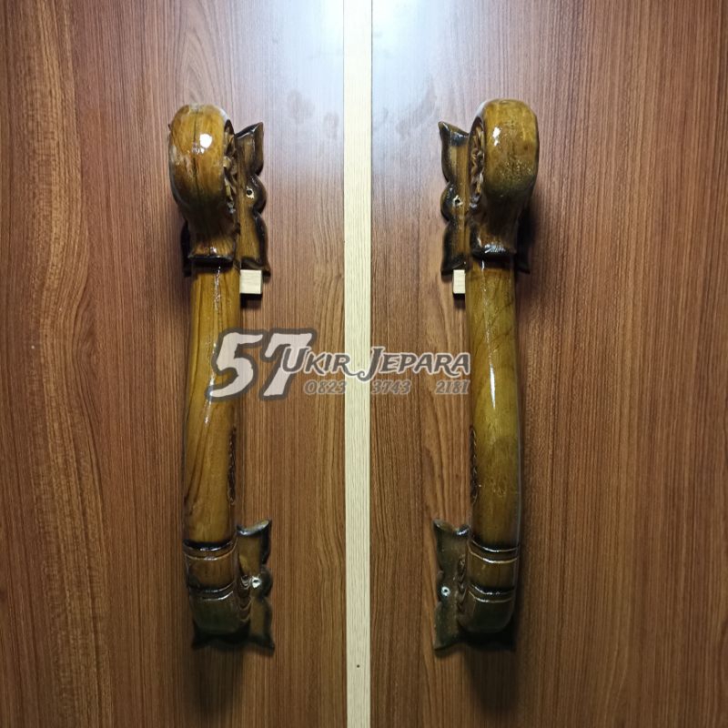 KAYU Teak Wood Door Pull - Teak Wood Door Handle | Shopee Malaysia