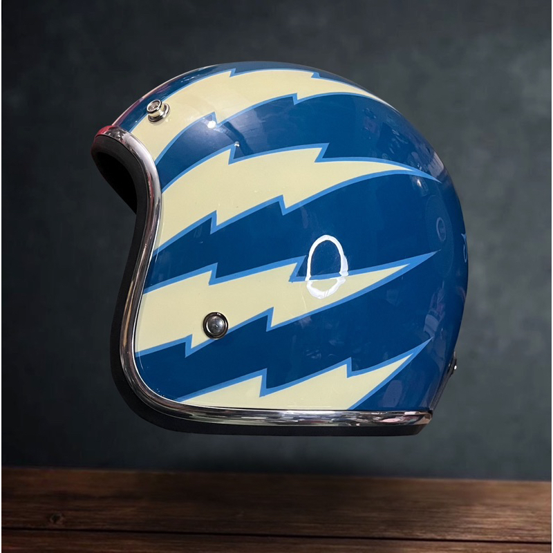 Slimhead 500TX Thunder Flame - slim Helmet, vespa Helmet, chopper ...