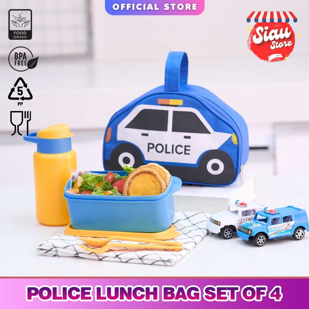 SIAU STORE CPM POLICE CAR SERIES LUNCH BAG - KingQueen/ Rice LUNCH Box ...