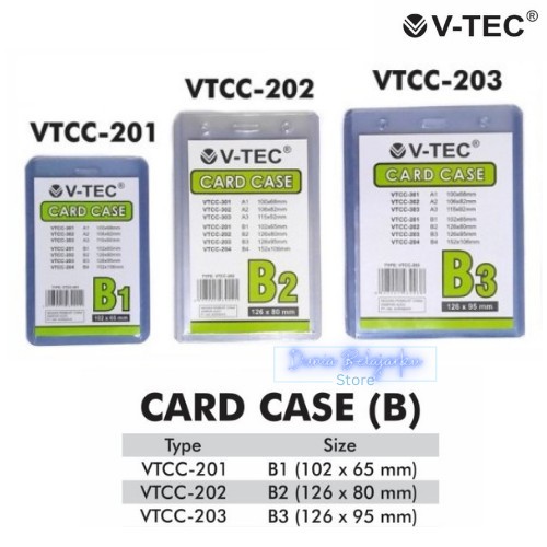 Mika ID Card Size B1 B2 B3 Plastic Nametag V-TEC ID Card Unit | Shopee ...