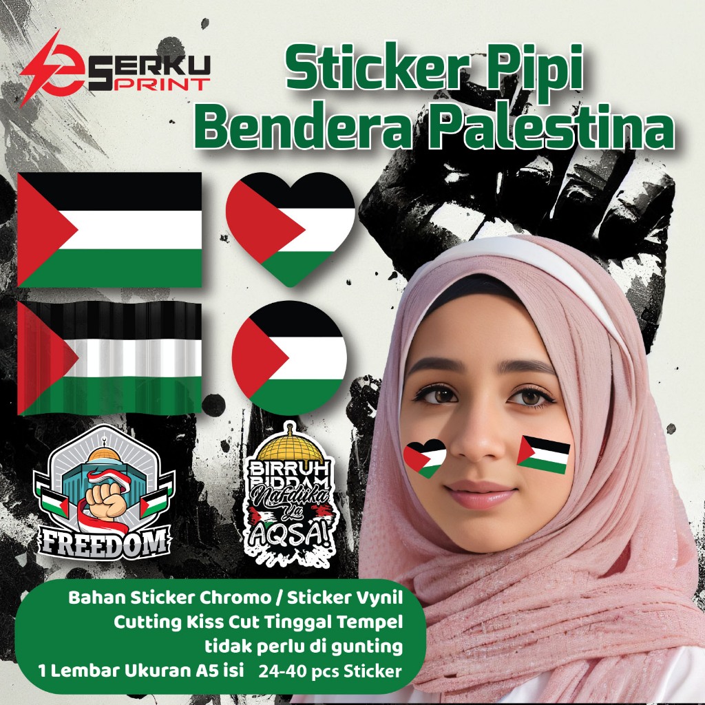 Palestine Flag Cheek Sticker | Shopee Malaysia