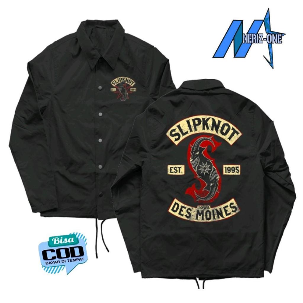 Coach JACKET METAL BAND SLIPKNOT | Waterproof PARACUT WINDBREAKER ...