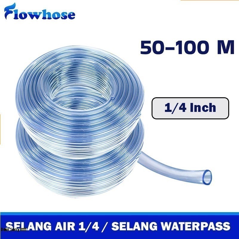 Greasy Water Hose 1/4 Inch 100 Meters 50 Meters Thick PVC Spirit Level ...